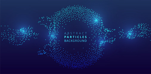 Particles liquid dynamic flow Royalty Free Vector Image