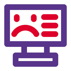 Blue screen software error in system Royalty Free Vector