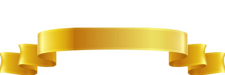 Realistic golden ribbon composition Royalty Free Vector