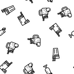 Smoothie fruit juice drink seamless pattern Vector Image