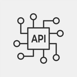 Api application programming interface Royalty Free Vector