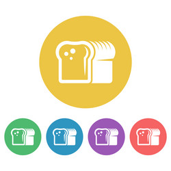 Round bread icon Royalty Free Vector Image - VectorStock