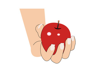 Holding Apple Vector Images (over 2,800)