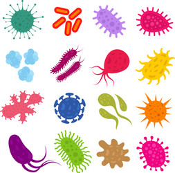 Little boy with sword killing microbe and virus Vector Image