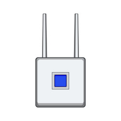 Wifi 5g modem cartoon Royalty Free Vector Image