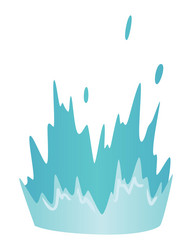 Water splash animation dripping special Royalty Free Vector