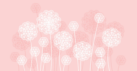 Silhouette dandelion Royalty Free Vector Image