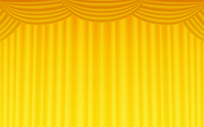 Yellow Stage Curtain Vector Images (over 230)