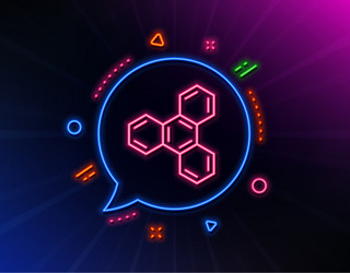 Chemical formula line icon chemistry lab sign Vector Image