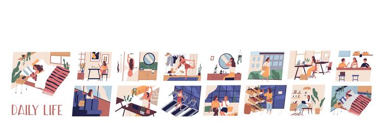 Everyday Life Vector Images (over 3,600)