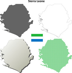 Sri lanka blank outline map set Royalty Free Vector Image