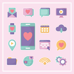 Pink Messenger Icon Vector Images (over 200)