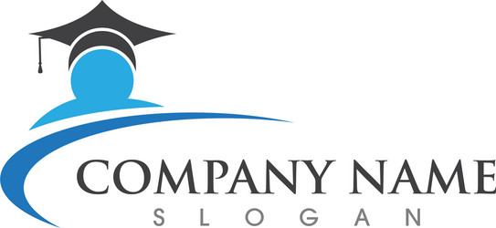 Smart logo success education Royalty Free Vector Image