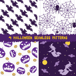 Grunge halloween seamless pattern Royalty Free Vector Image
