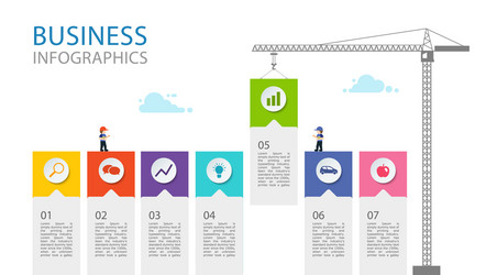 Infographic business tree chart Royalty Free Vector Image