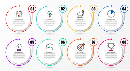 Infographic design template timeline concept Vector Image