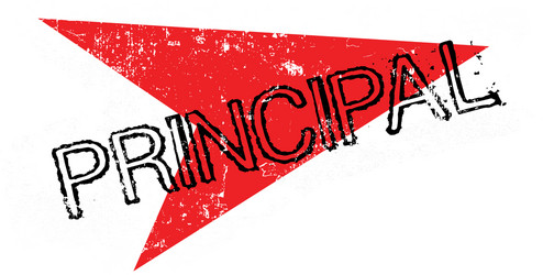 Principal rubber stamp Royalty Free Vector Image