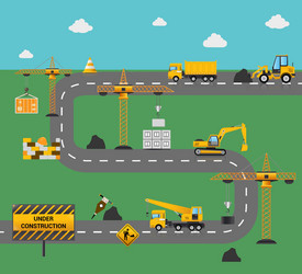 Construction process Royalty Free Vector Image