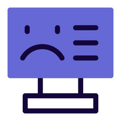 Blue screen software error in system Royalty Free Vector