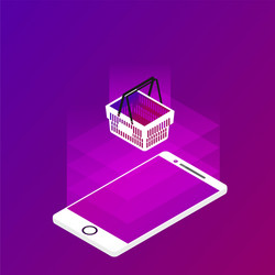 Flat design concept e-commerce Royalty Free Vector Image
