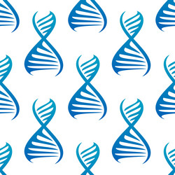 Dna strand in circle and seamless string Vector Image