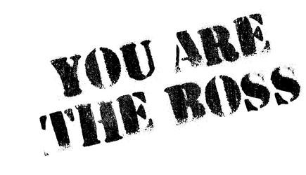 You are the boss rubber stamp Royalty Free Vector Image