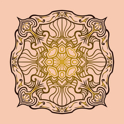 Mandala 18 spiral spike Royalty Free Vector Image