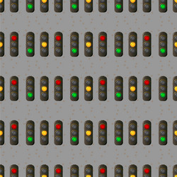 Traffic light abstract seamless pattern Royalty Free Vector