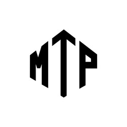 Mtp logo letter letter logo design Royalty Free Vector Image