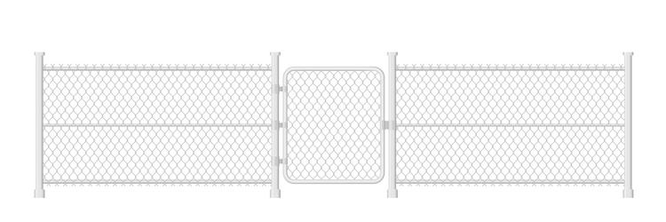 Seamless pink chain link fence pattern realistic Vector Image