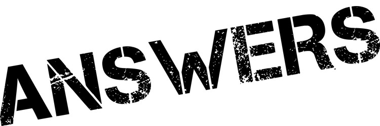 Answers rubber stamp Royalty Free Vector Image