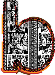 Incas font Royalty Free Vector Image - VectorStock