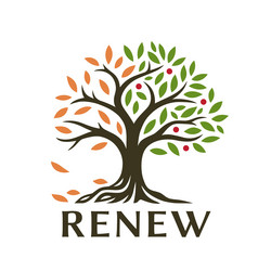 Tree logo design Royalty Free Vector Image - VectorStock