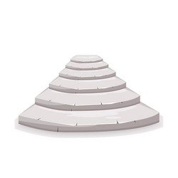 Cartoon stone stairs Royalty Free Vector Image