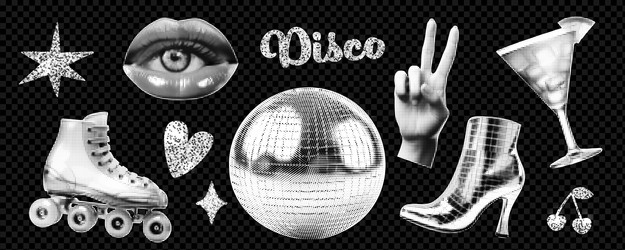 Disco Collage Vector Images (over 870)