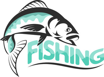 Marlin sportfishing gigging fish silhouette Vector Image