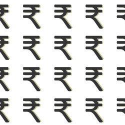 Indian rupee symbol pattern seamless Royalty Free Vector