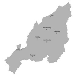 Dimapur district nagaland state republic of india Vector Image