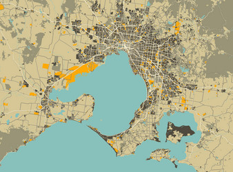 Melbourne Map Vector Images (over 490)