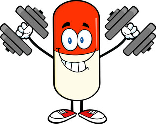 Pill cartoon Royalty Free Vector Image - VectorStock