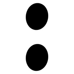 Comma punctuation stroke Royalty Free Vector Image