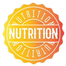 Nutrition rubber stamp Royalty Free Vector Image