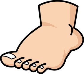 Foot cartoon icon Royalty Free Vector Image - VectorStock