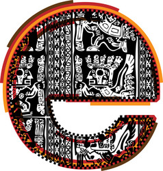 Incas font Royalty Free Vector Image - VectorStock