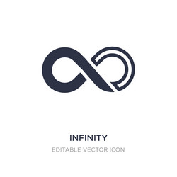 Infinity thin dotted line icon like lifetime Vector Image
