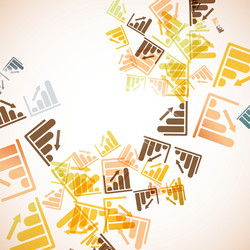 Abstract background chart Royalty Free Vector Image