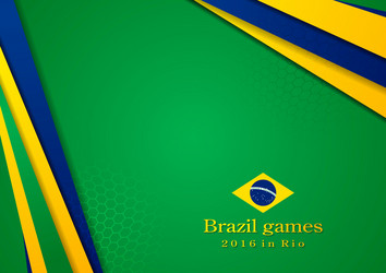 Background in brazilian colors Royalty Free Vector Image