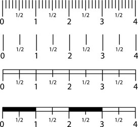 Inch and metric rulers set centimeters inches Vector Image