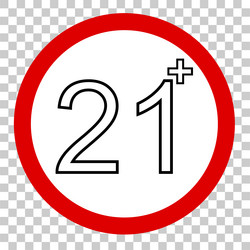 21 And Over Sign