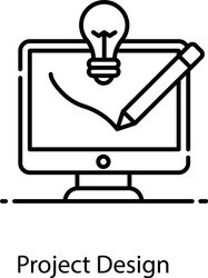 Project design Royalty Free Vector Image - VectorStock